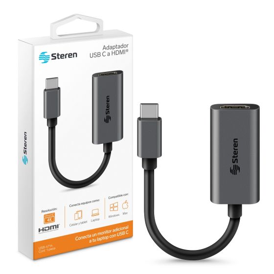 Cable Convertidor USB Tipo C a HDMI USB-4714 - Quorum System